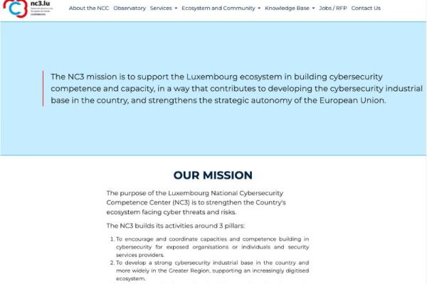 Luxembourg - NCC - European Cybersecurity Competence Centre and Network